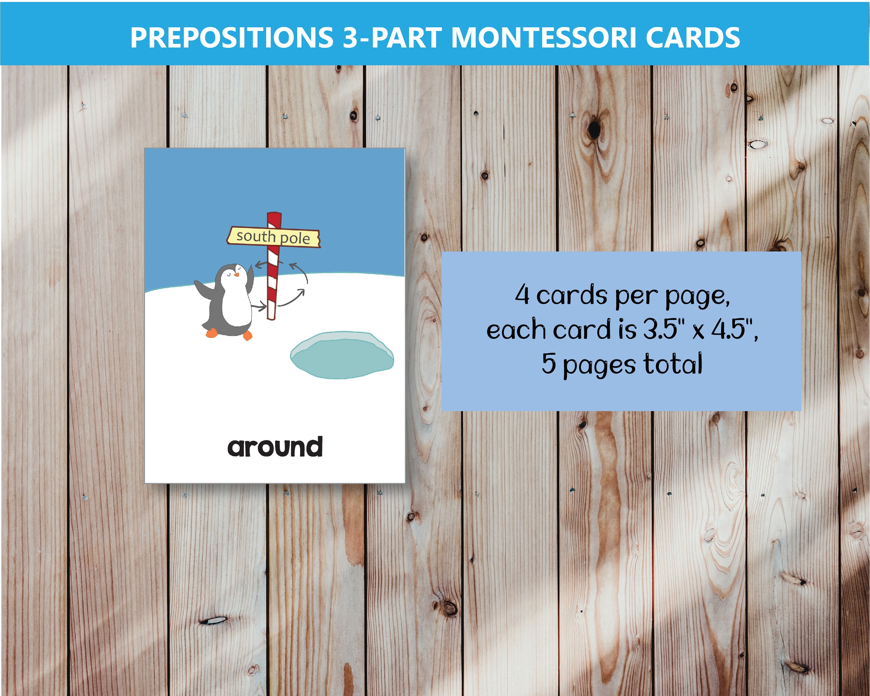 Prepositions 3-part Montessori Cards, Printable Positional Words ...