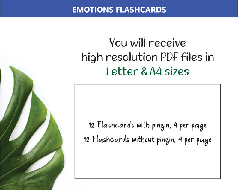 Emotions Flashcards Printables Chinese Flashcards 情绪 - Etsy