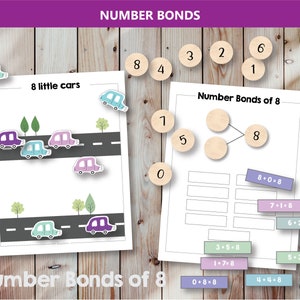 Number Bonds Learning Bundle Printables | Early Learning Math | Hands ...