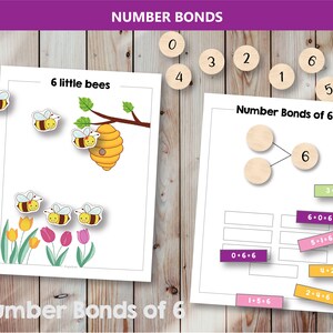 Number Bonds Learning Bundle Printables | Early Learning Math | Hands ...