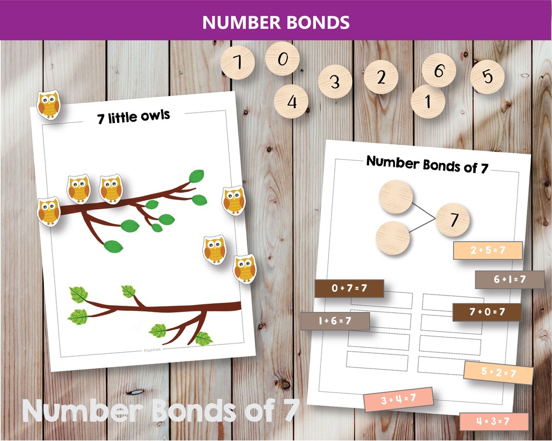 Number Bonds of 7 Seven Printables | Early Learning Math | Hands on ...