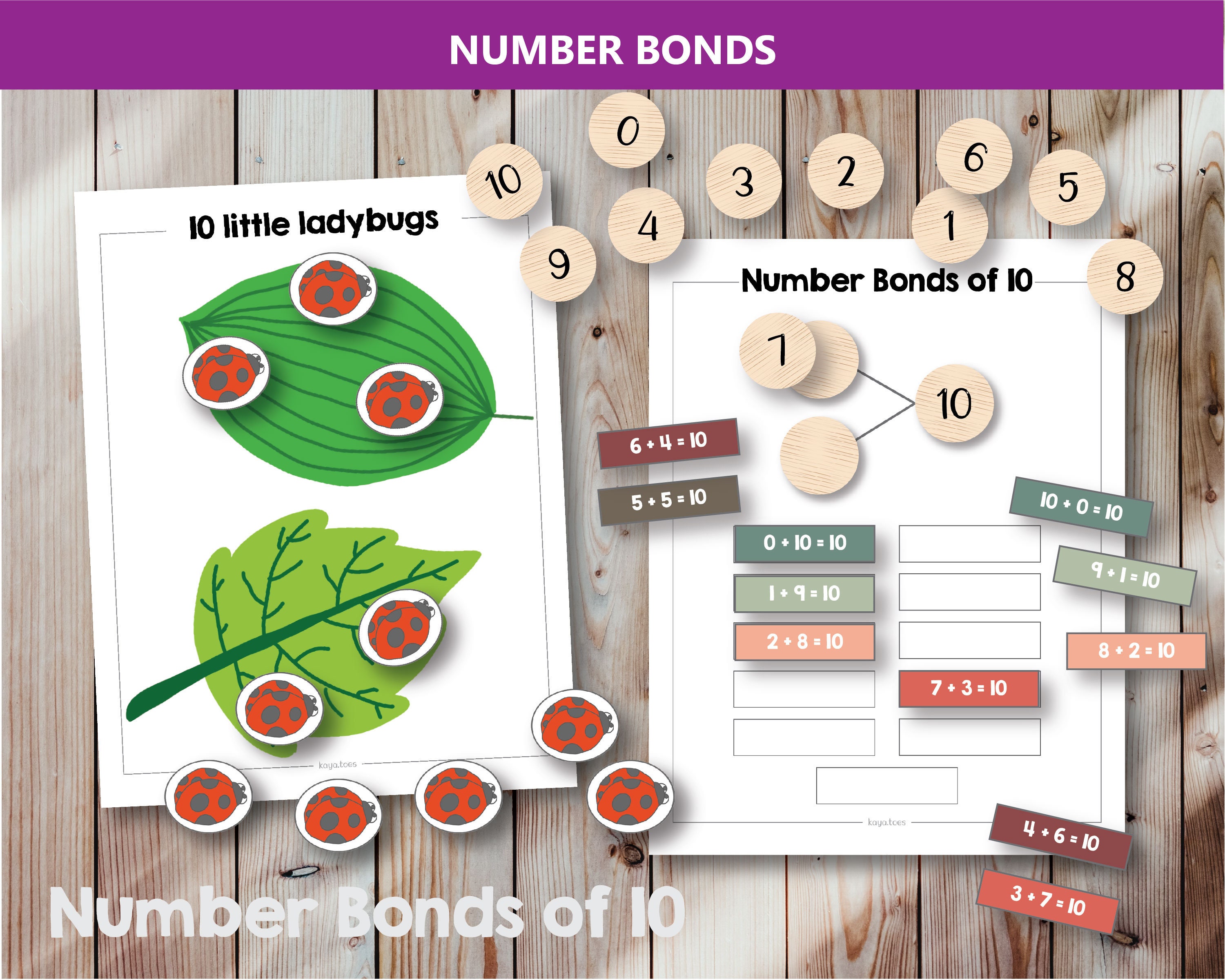 Number Bonds Learning Bundle Printables Early Learning Math - Etsy Canada