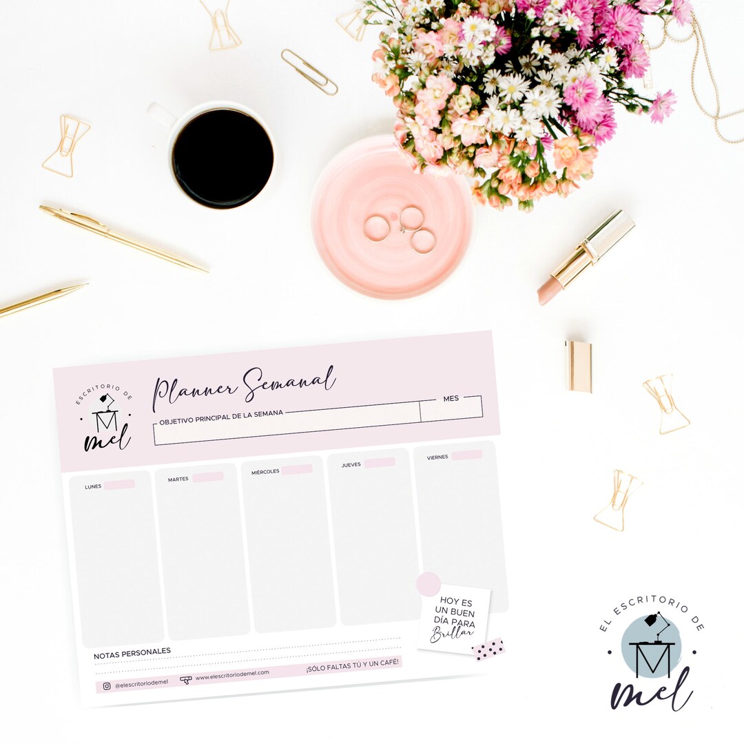 Weekly Organizer, Spanish Planner, Weekly Planner, Weekly Planner ...