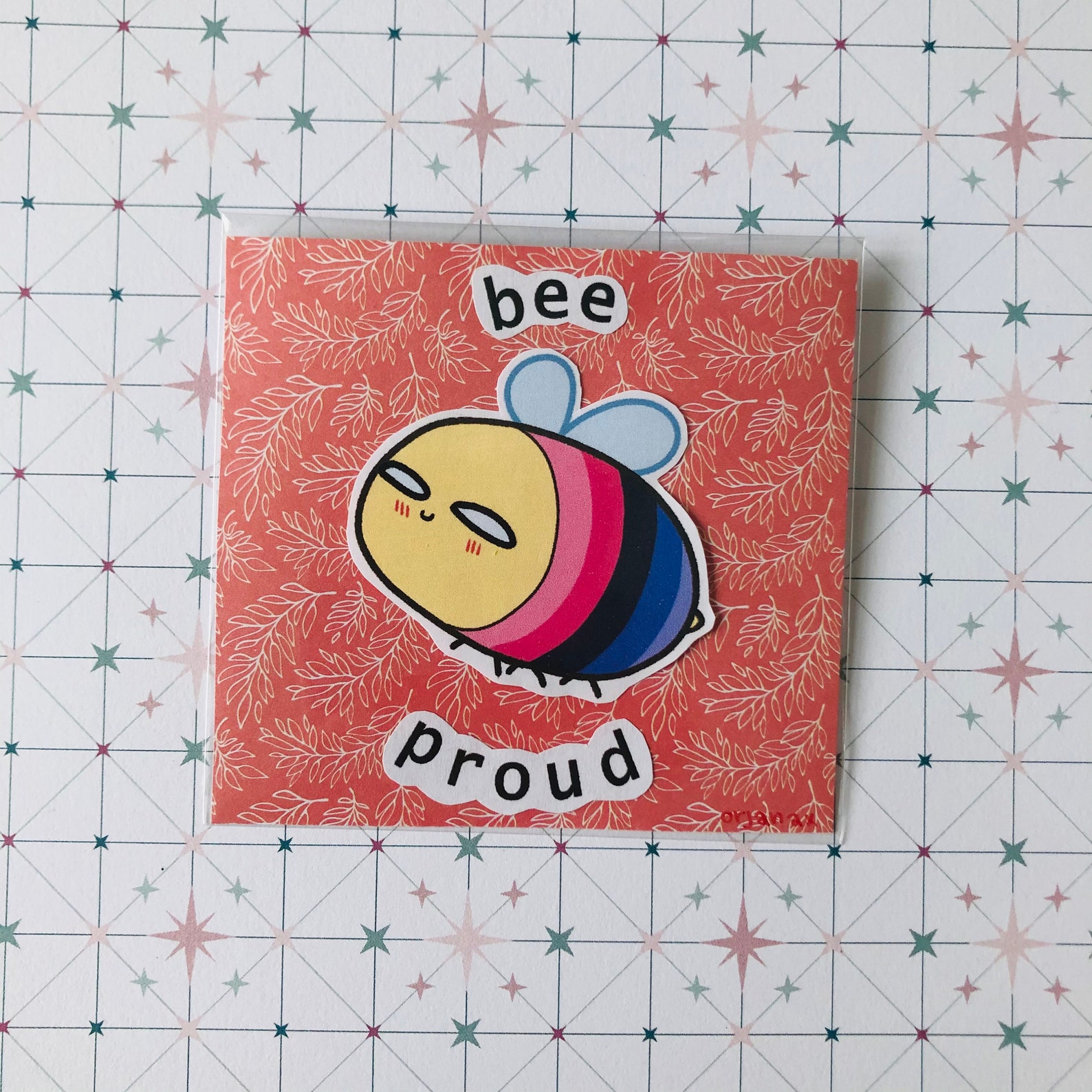 Bee Proud Stickers Bee pride flags | Etsy