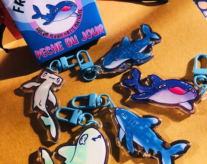Blindbox Shark - Mystery Shark - 9 Designs to Discover - Key Ring ...
