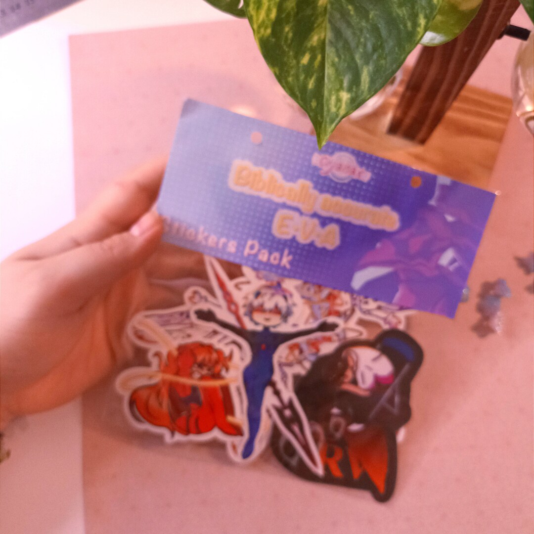 Pack of 4 Evangelion Neon Genesis Stickers Biblically Accurate EVA ...