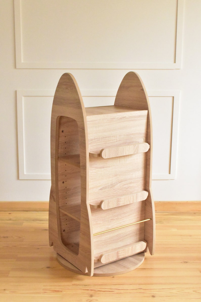 Rotating Rocket Bookcase and Toys Organizer - Etsy