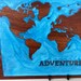 Custom Made World Map With Epoxy Inlay, Cedar Wood, Wall Art - Etsy