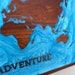 Custom Made World Map With Epoxy Inlay, Cedar Wood, Wall Art - Etsy