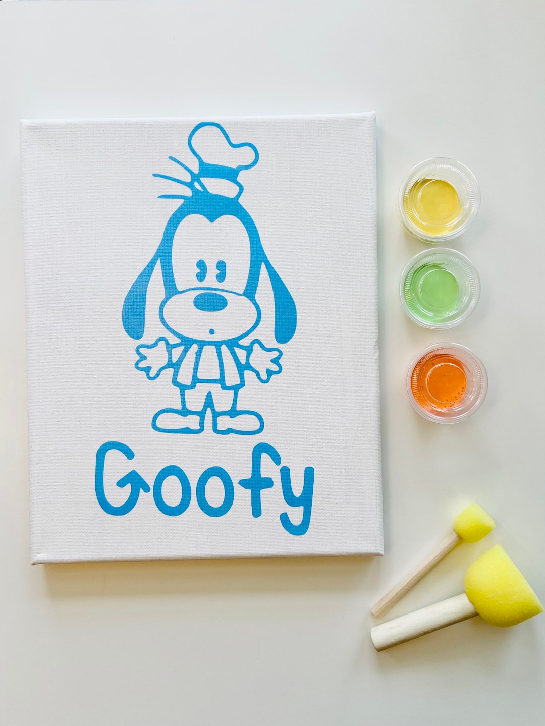 Disney Goofy Inspired DIY Painting Art Canvas Kit Personalized Activity ...