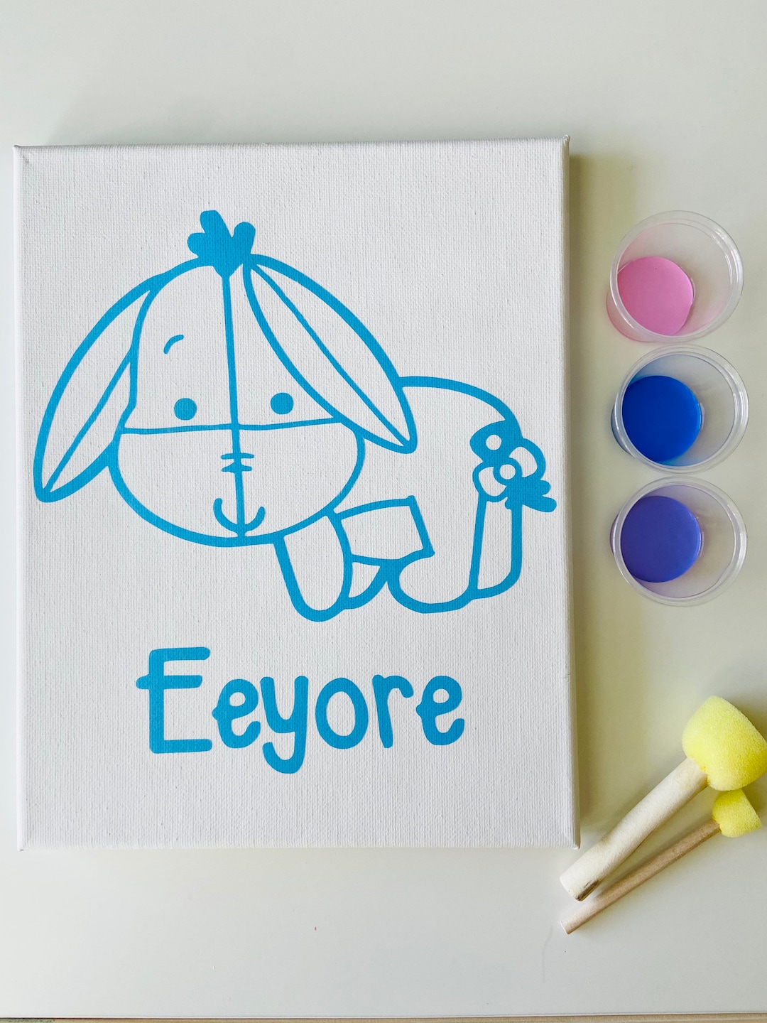 Disney Eeyore Inspired DIY Painting Art Canvas Kit Personalized ...