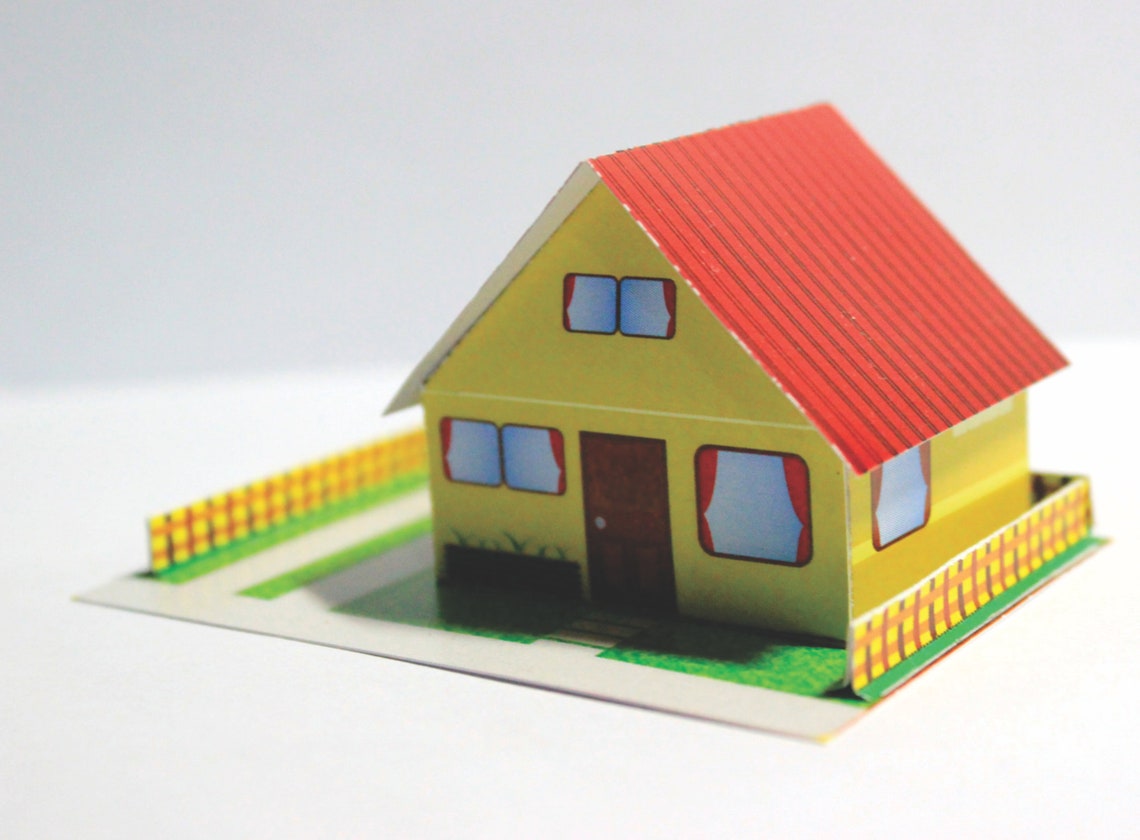 Paper Craft House Printable Activity Sheets, Instant PDF Download ...