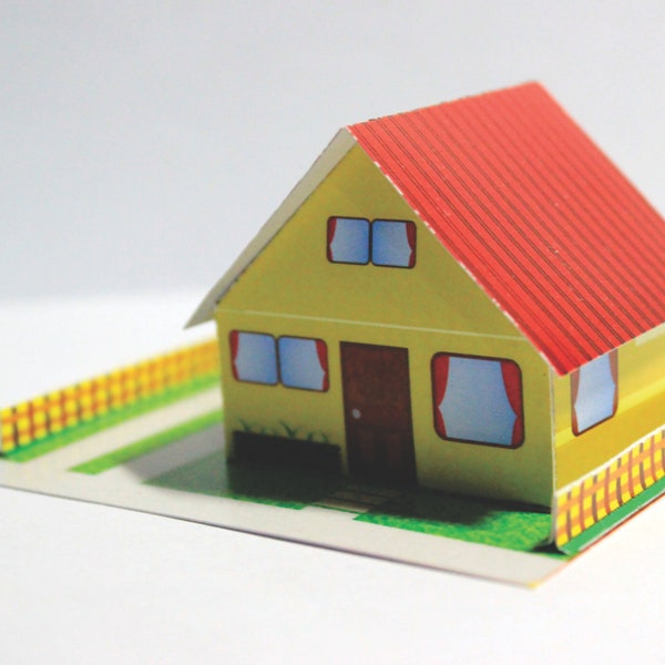 Paper House Printable - Etsy