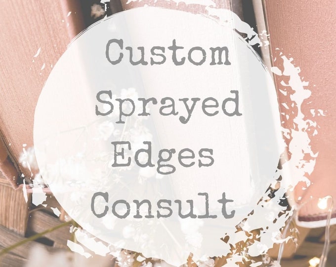 Custom Sprayed Stenciled Edges Design Consult - Etsy