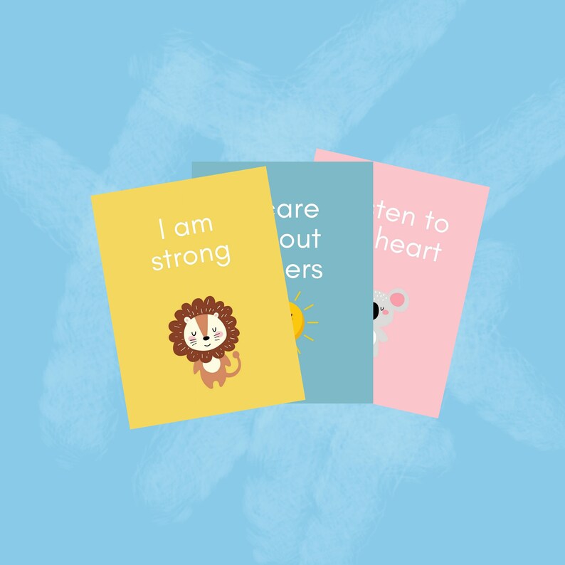 Kids Affirmation Cards Digital Download Mindfulness Gift | Etsy