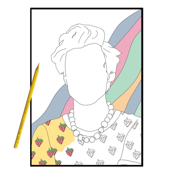 Harry Styles Colouring Book - Etsy