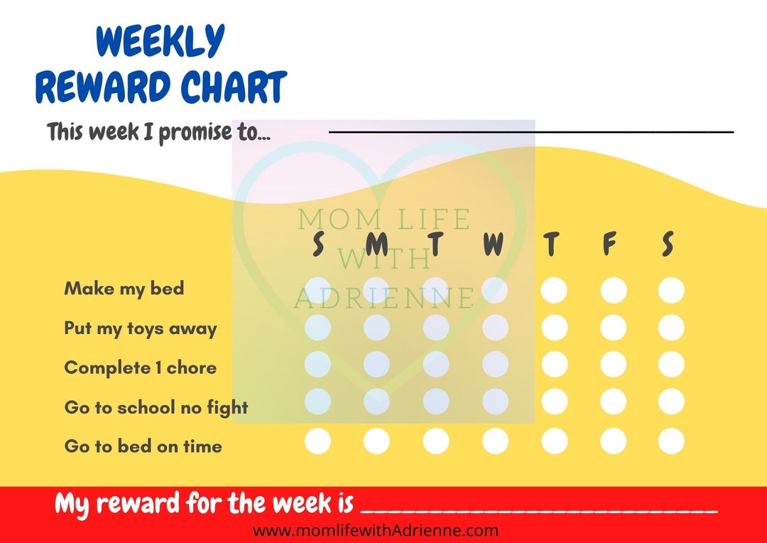 Rewards Chart - Etsy