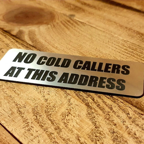 No Cold Callers Sign - Etsy UK