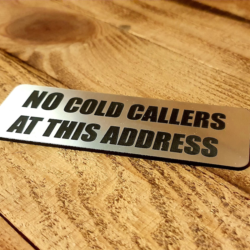 No Cold Callers Sign - Etsy UK
