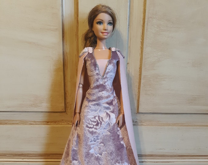 Lavender Flower Princess Barbie Gown, Celtic Dress - Etsy