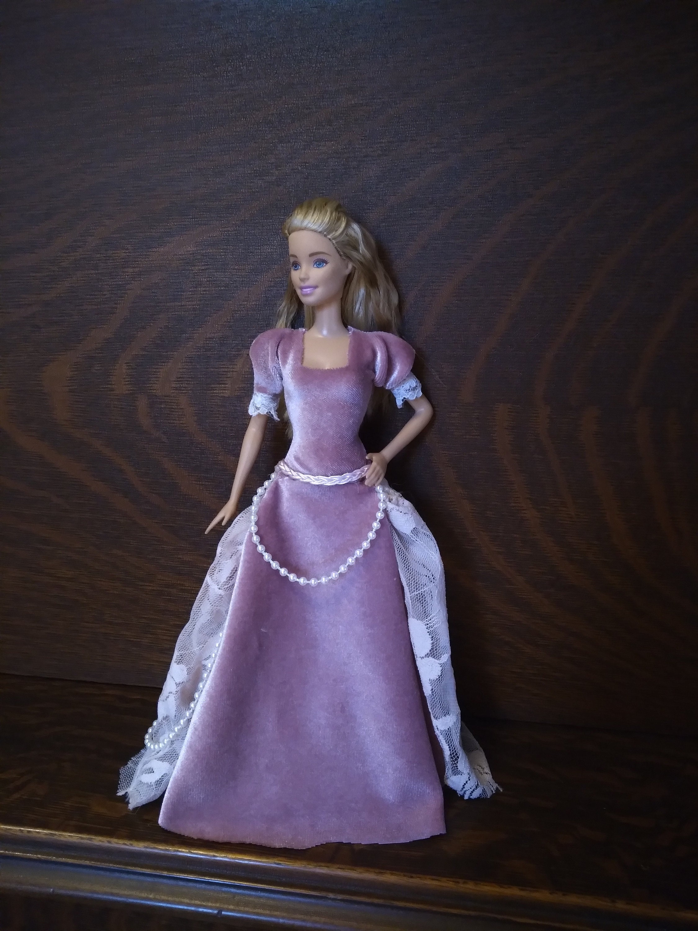 Rose Pink Princess Barbie Gown Celtic Dress - Etsy