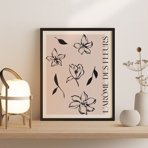 Blush Pink Wall Art Floral Printable Rose French Poster - Etsy UK