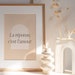 Romantic Boho Print French Poster Love Quote Wall Art - Etsy