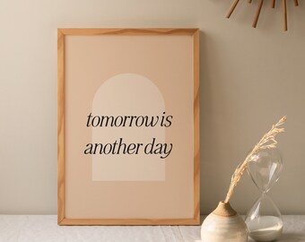 Motivational Poster Boho Typography Print: Boho Home Office | Etsy