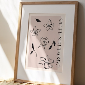 Blush Pink Wall Art Floral Printable Rose French Poster - Etsy UK