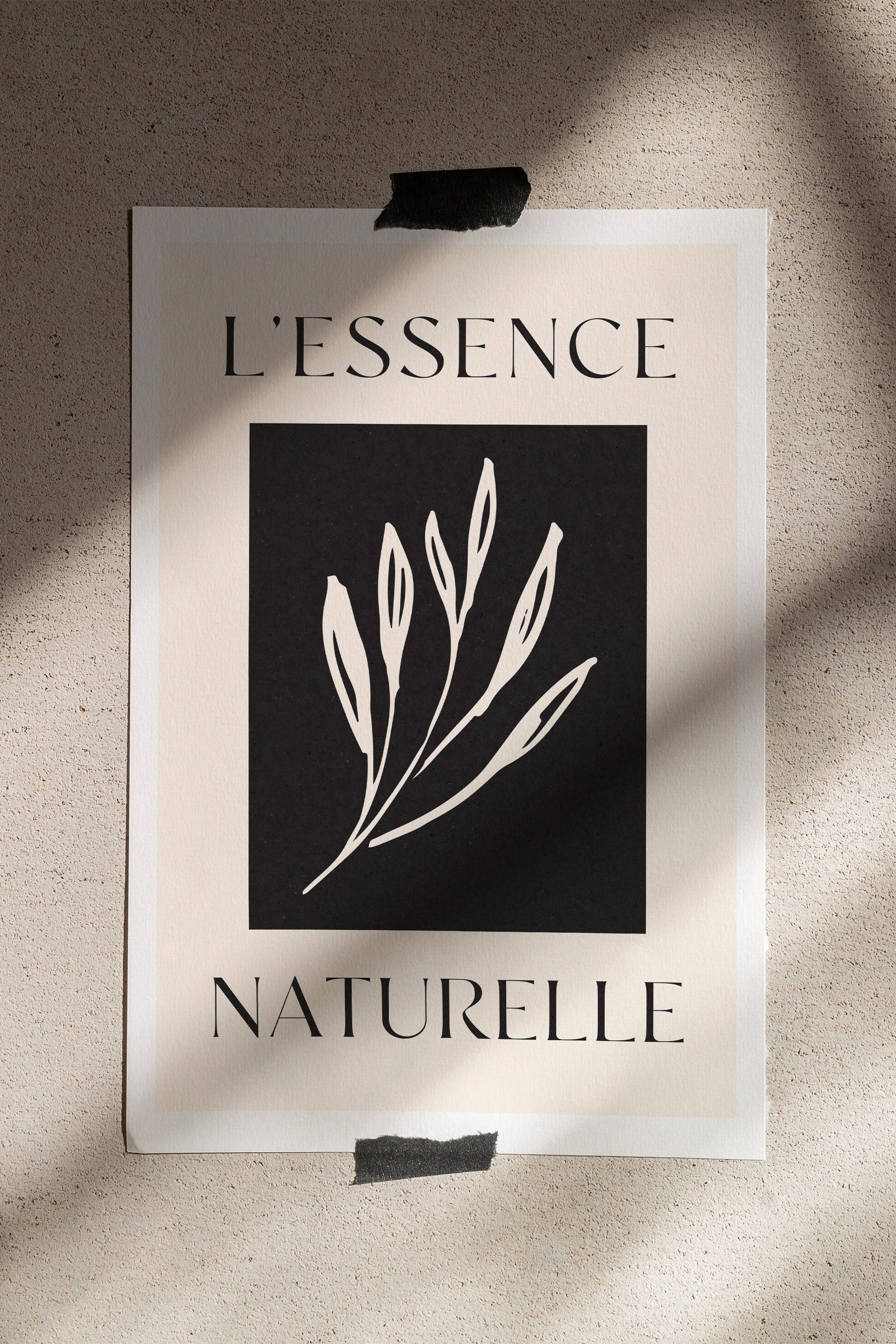 Boho Poster Black Botanical Print Exhibition French - Etsy