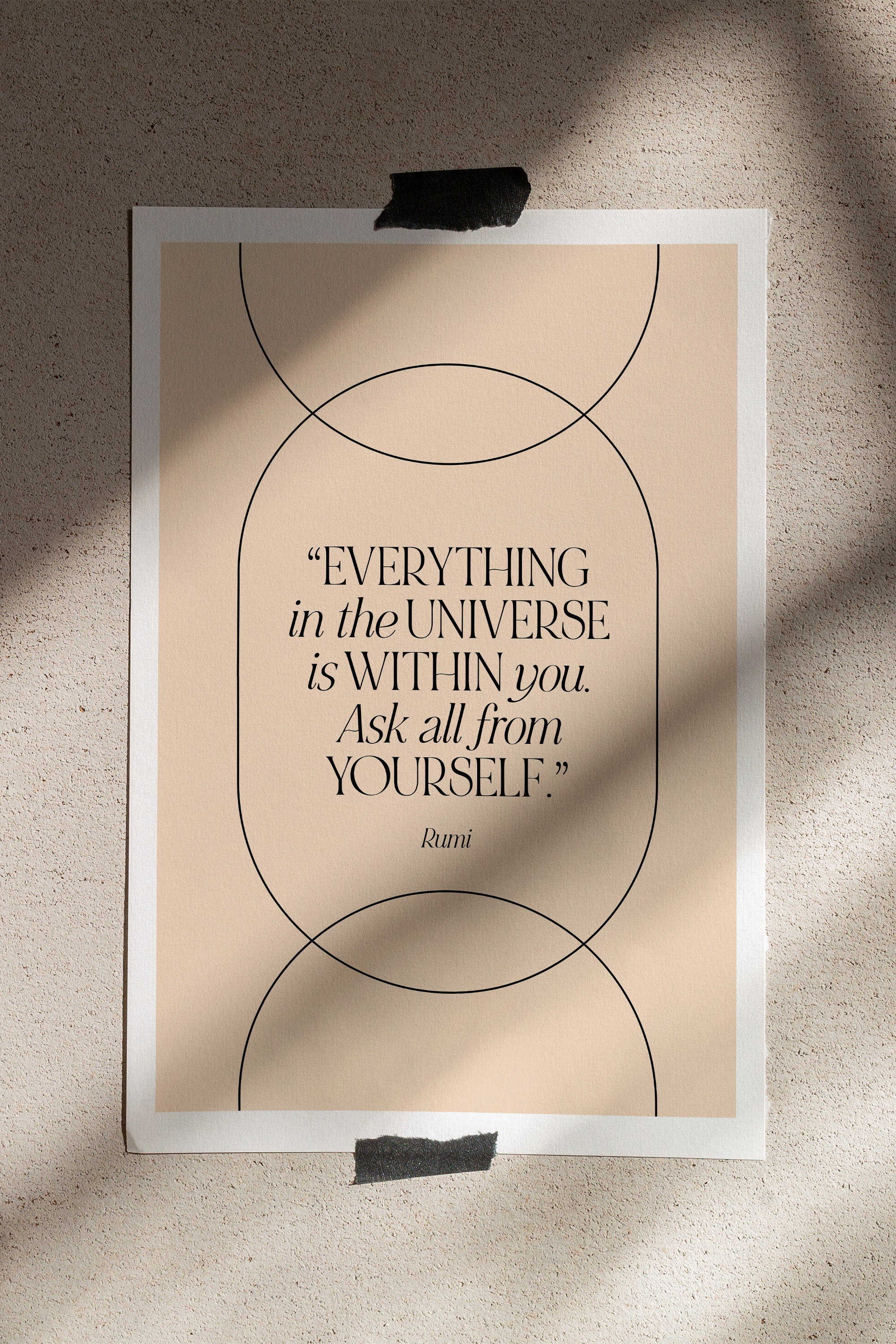 Poster Intuition Quote Rumi Poem Printable Spiritual | Etsy