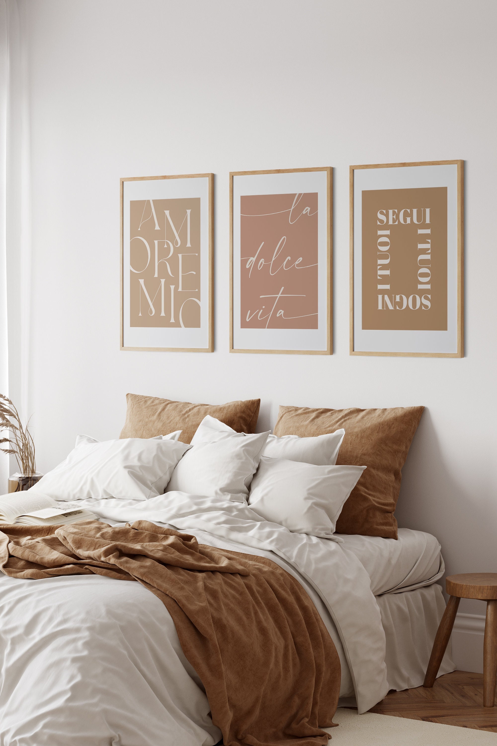 Italian Words Wall Art, Italy Quote Print, Typography Posters, Bedroom ...