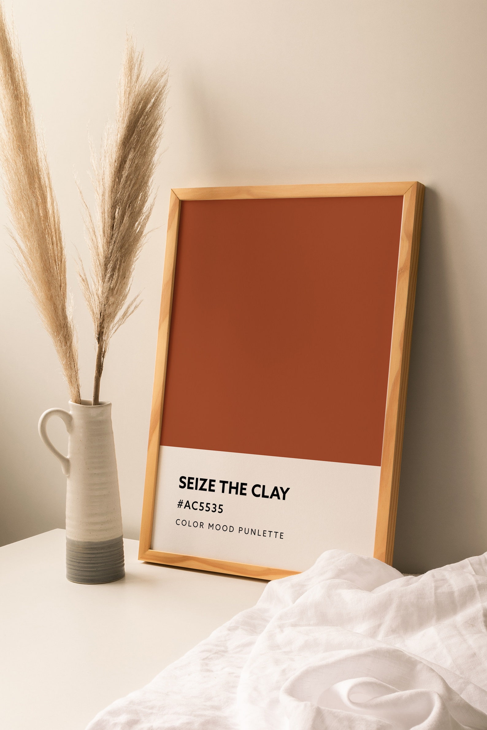 Terracotta Pantone Color Poster PRINTABLE Carpe Diem Poster | Etsy