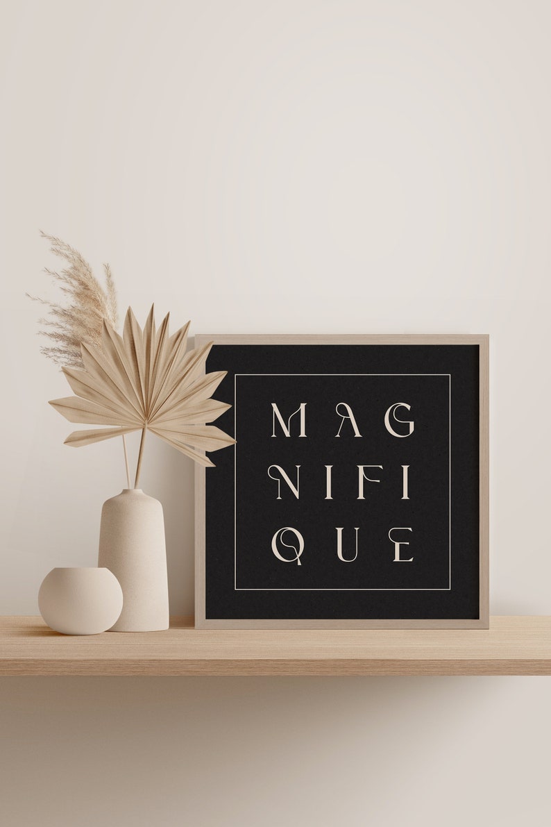 Typography Wall Art Printable Quote French Poster Word Art | Etsy