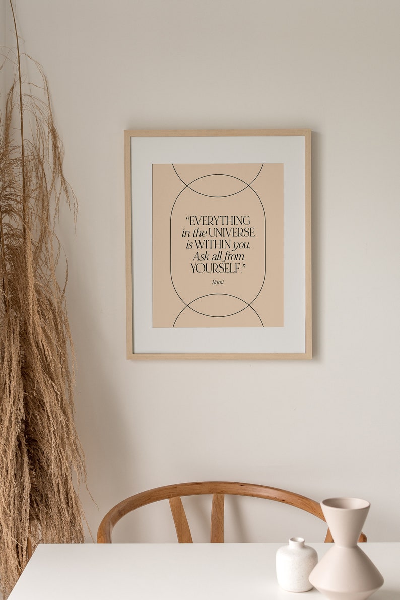 Poster Intuition Quote Rumi Poem Printable Spiritual - Etsy