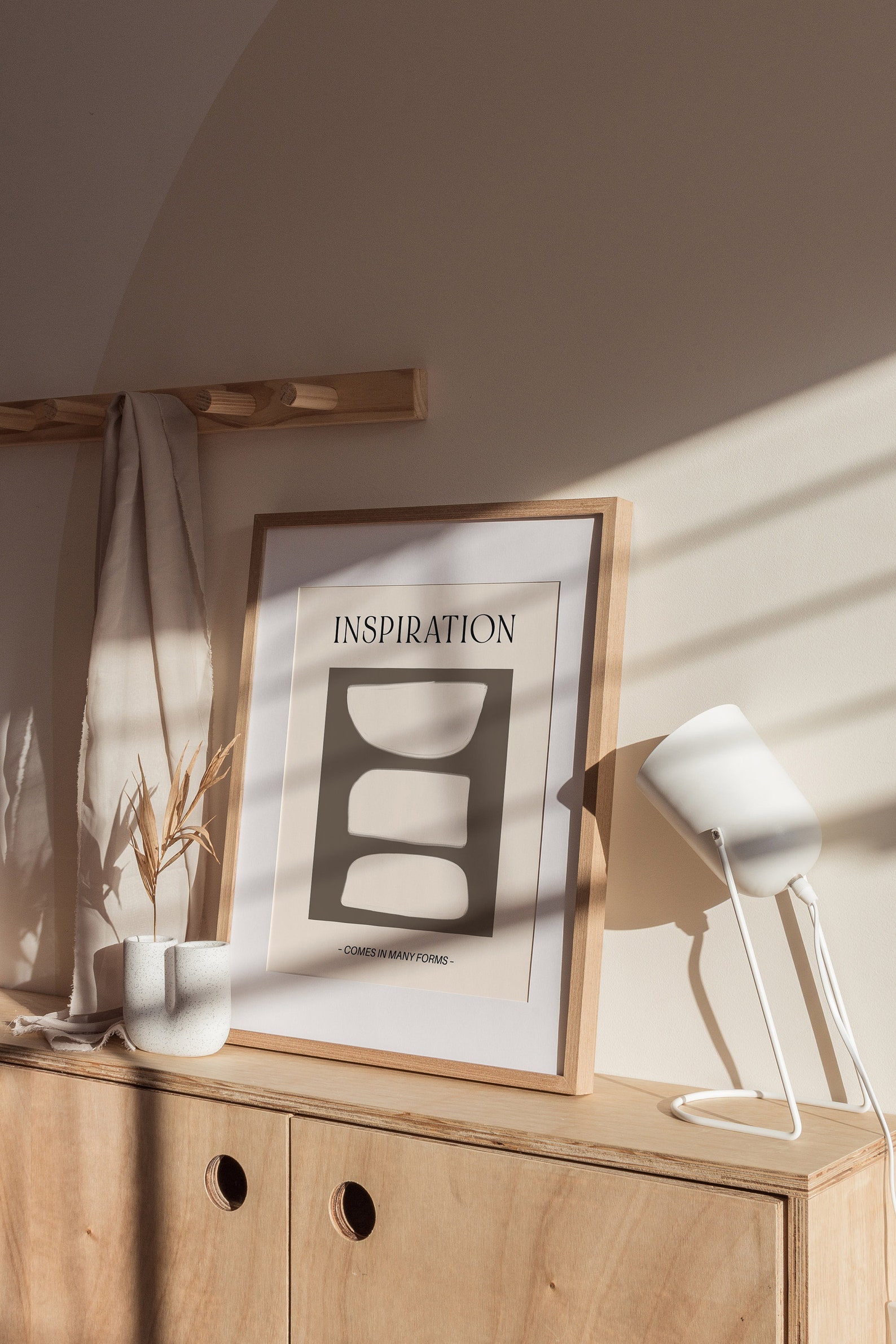 Mid Century Modern Wall Art Neutral Abstract Geometric - Etsy