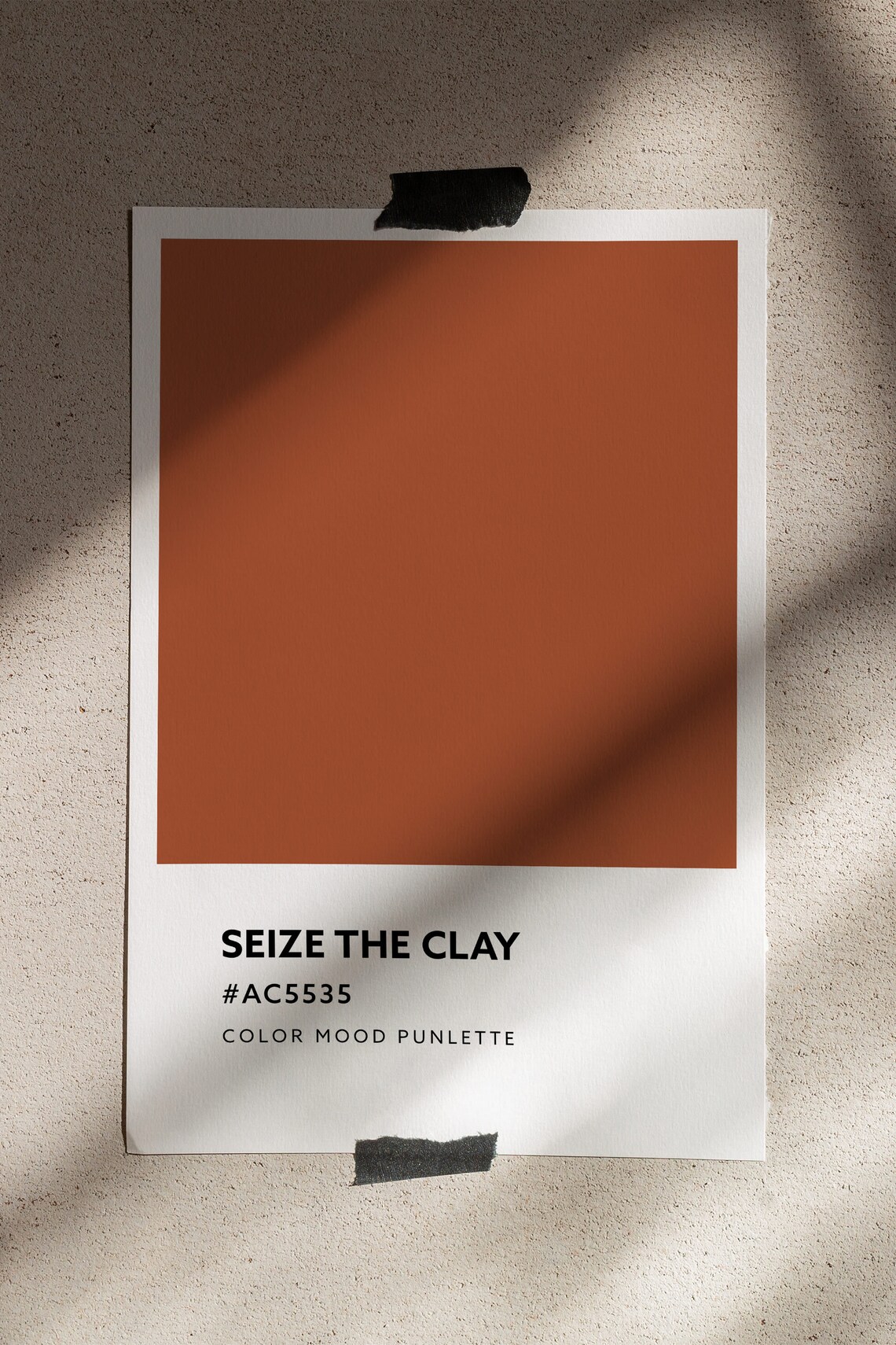 Terracotta Pantone Color Poster PRINTABLE Carpe Diem Poster | Etsy