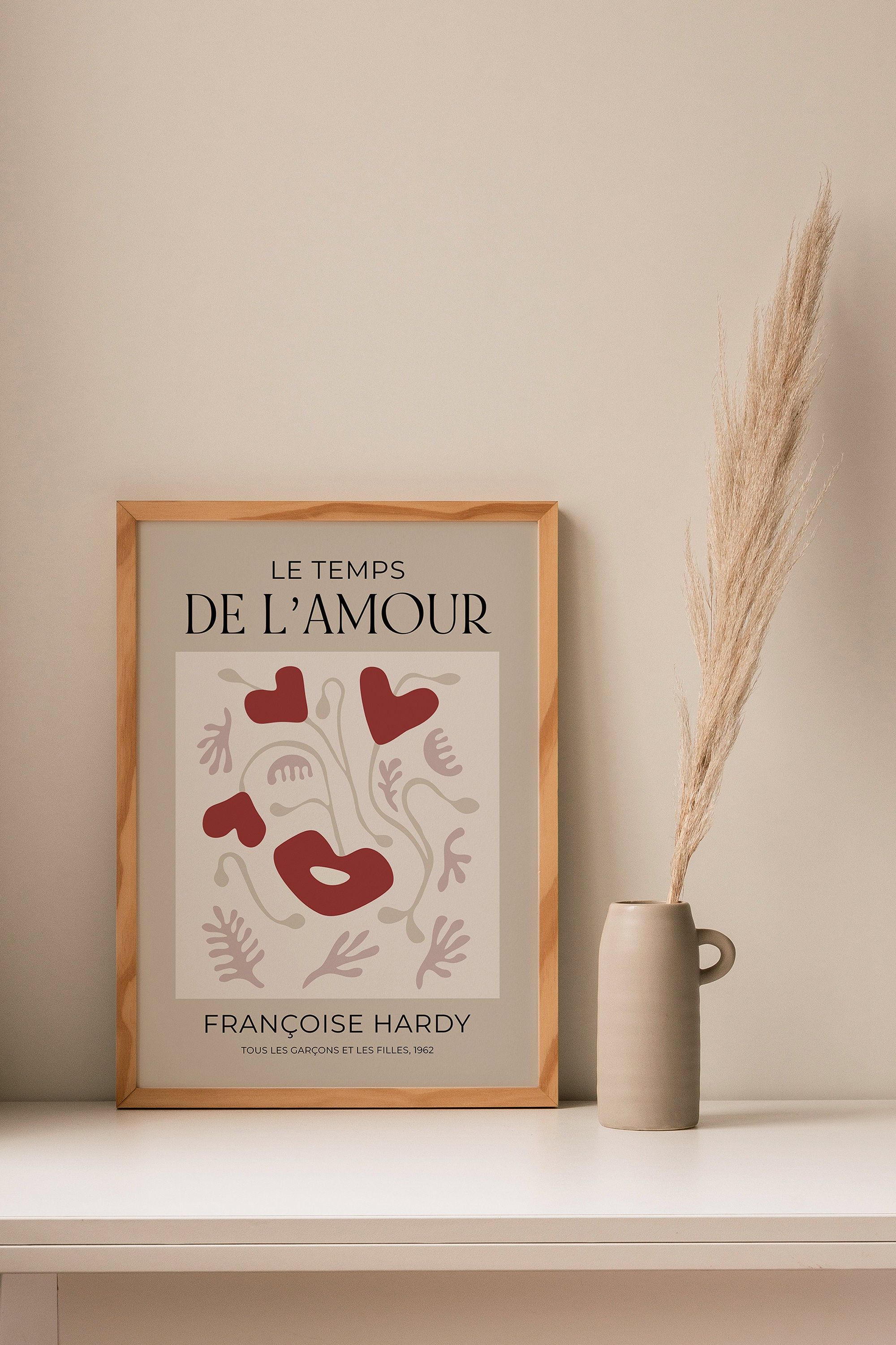 Vintage Music Poster French Wall Art Red Wall Decor Retro - Etsy