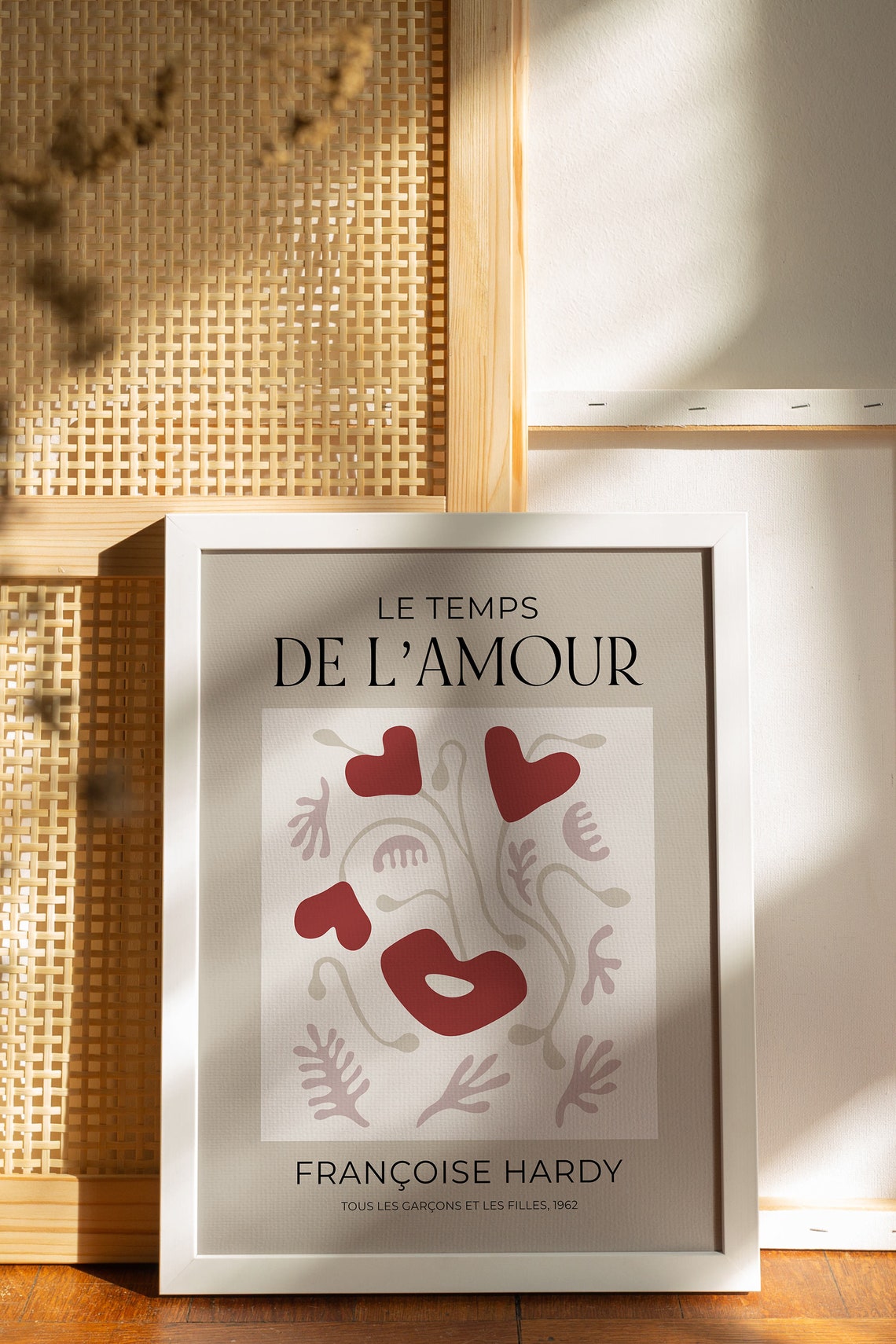 Vintage Music Poster French Wall Art Red Wall Decor Retro - Etsy