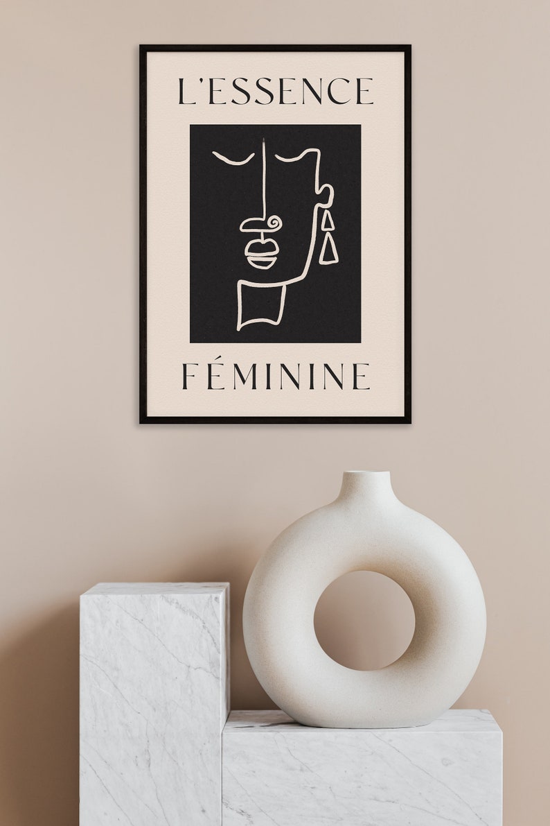 Abstract Woman Face Line Art Print Female Line Drawing - Etsy