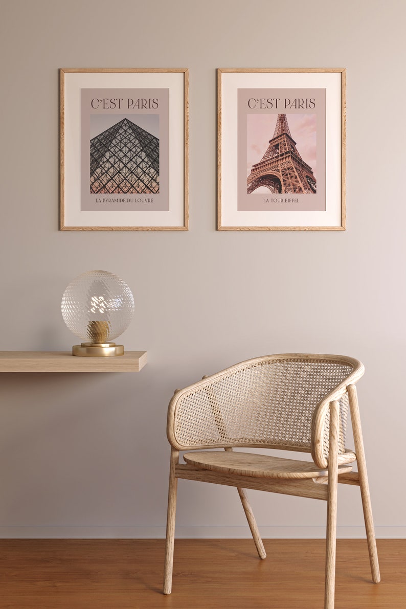 Lilac Print Paris Poster Louvre Pyramid Travel Poster - Etsy