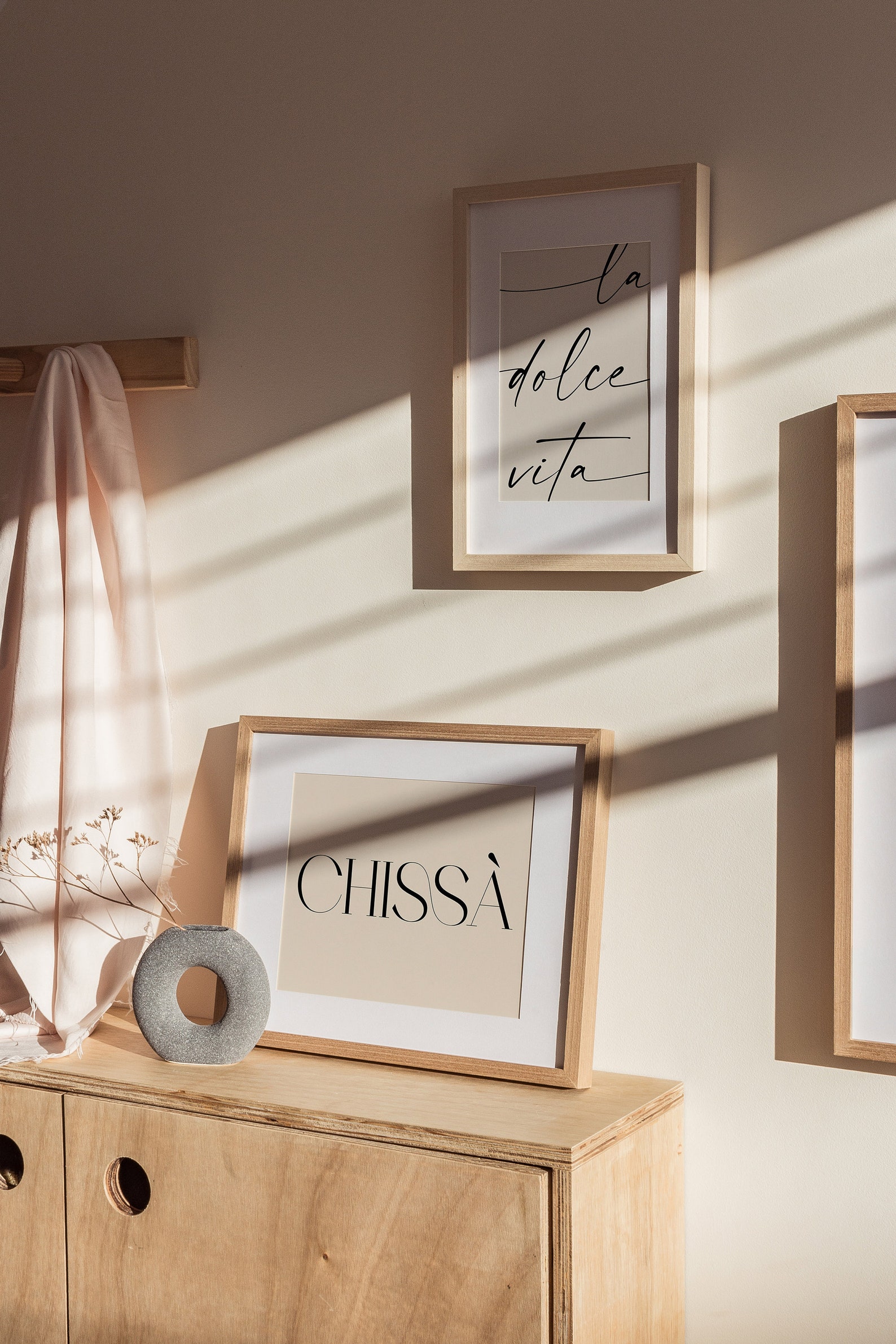 Horizontal Quote Print Italian Word Art Printable CHISSÀ - Etsy