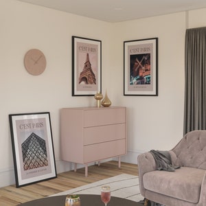 Lilac Print, Paris Poster, Louvre Pyramid, Travel Poster France Wall ...