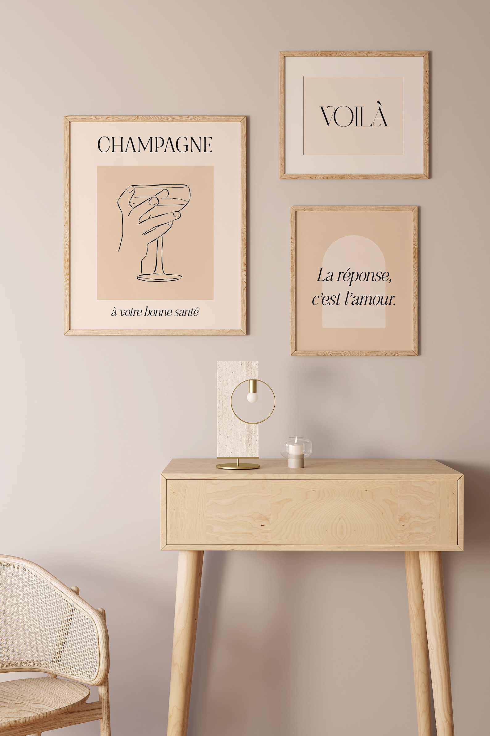 French Word Art Printable Typography Poster Horizontal Wall - Etsy