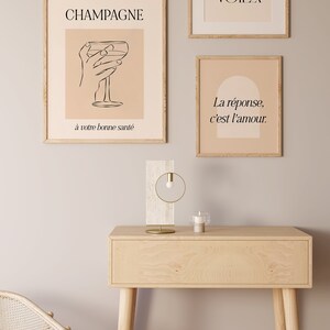 French Word Art Printable, Typography Poster, Horizontal Wall Art ...