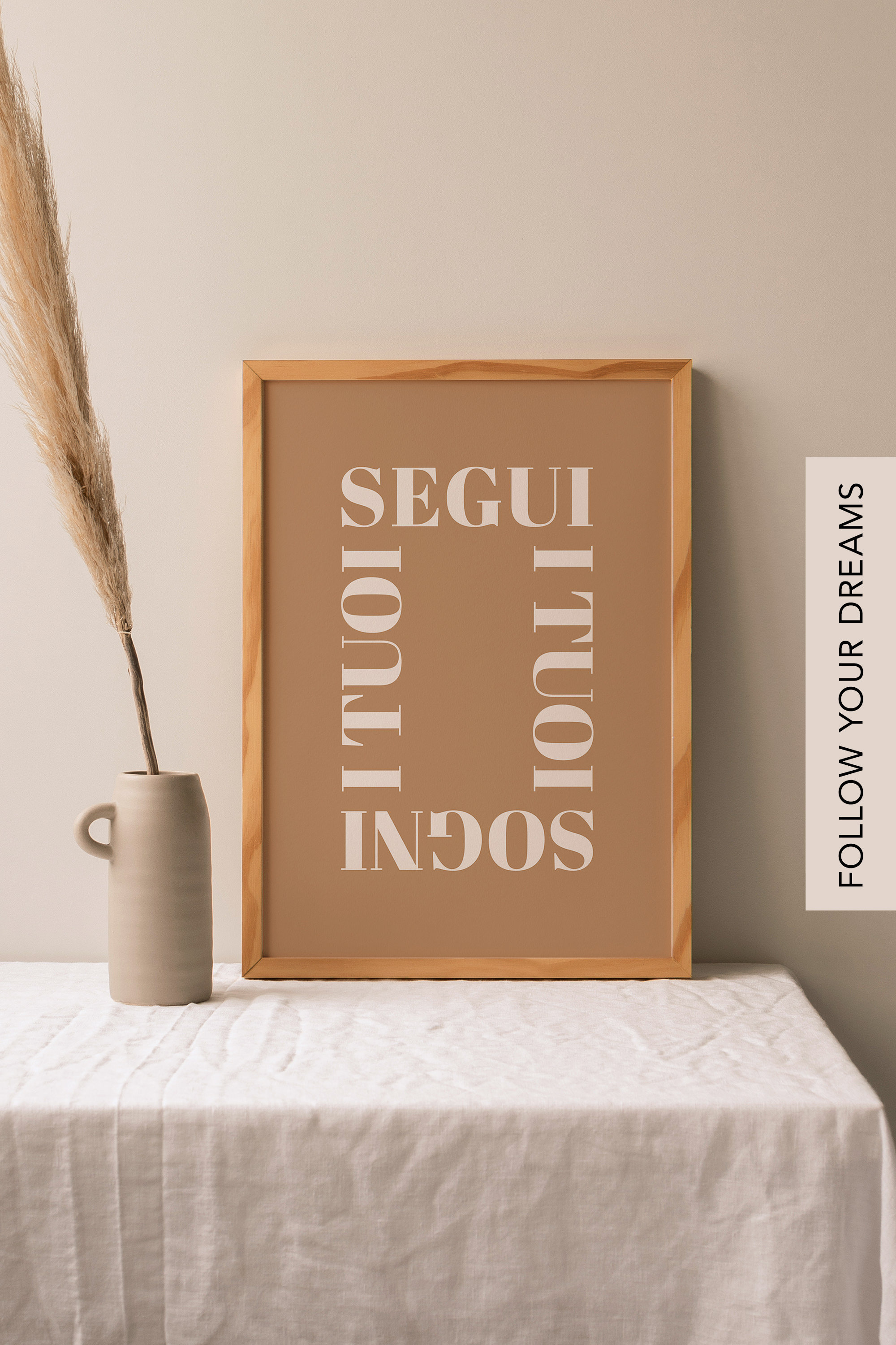 Italian Phrase Wall Art Quote Printable Motivational Poster - Etsy