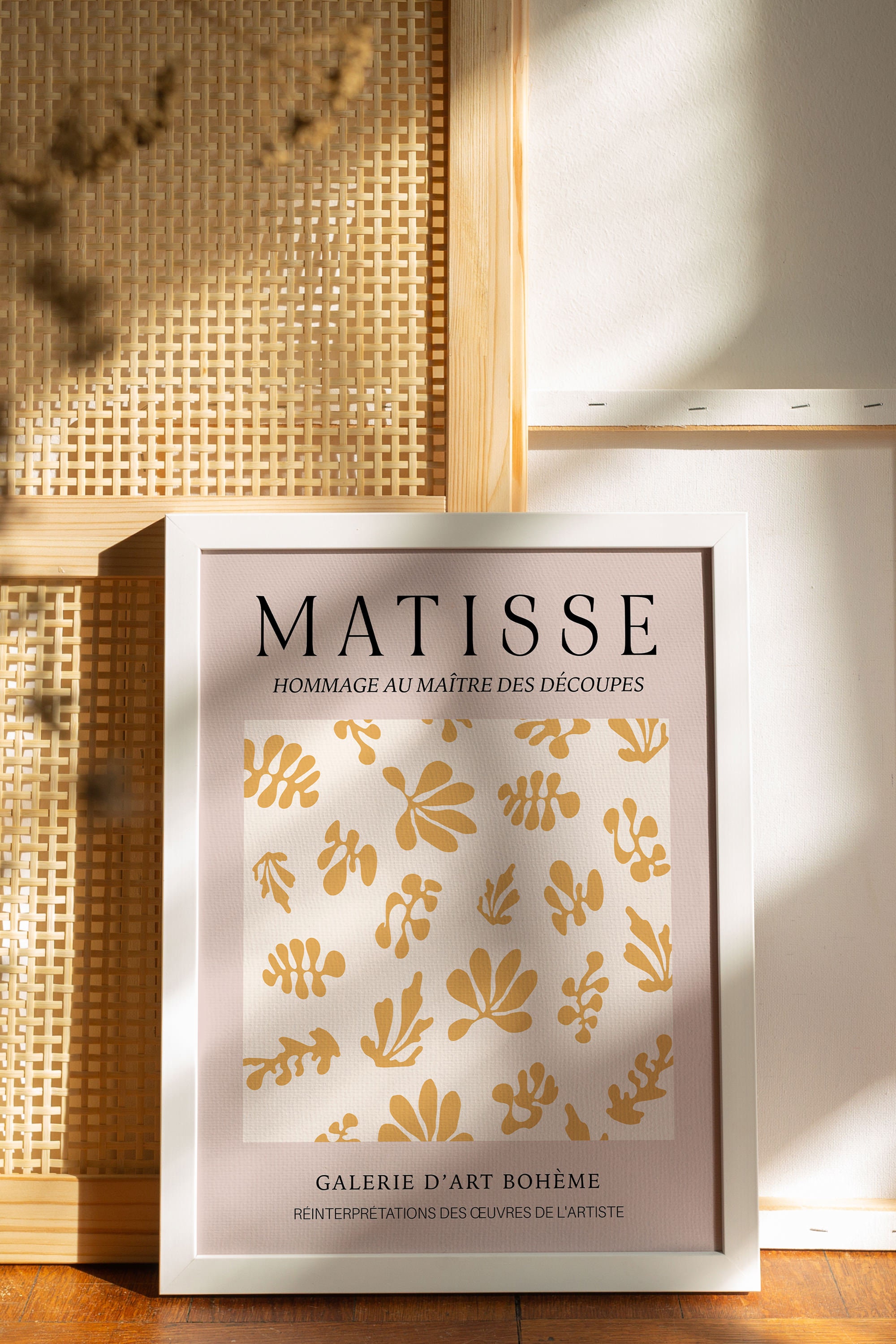 Matisse Printable Pink Cut-outs Leaves Museum Exhibition - Etsy