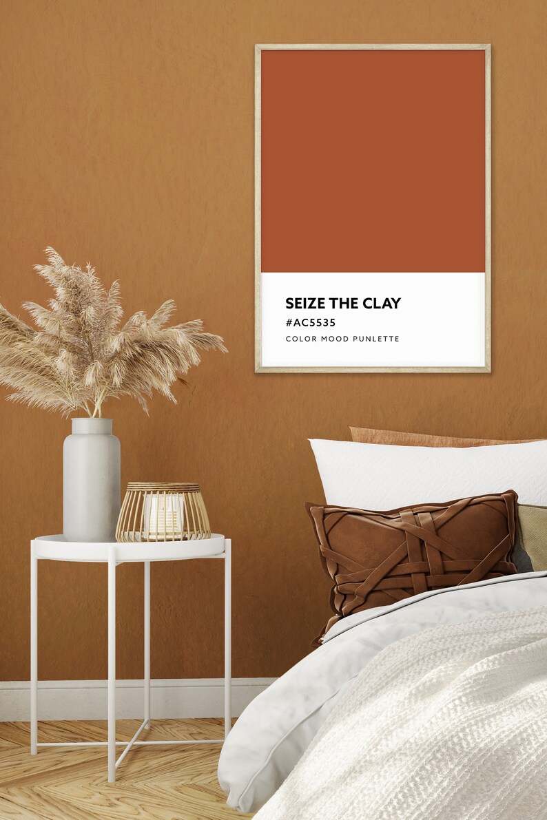 Terracotta Pantone Color Poster PRINTABLE Carpe Diem Poster | Etsy