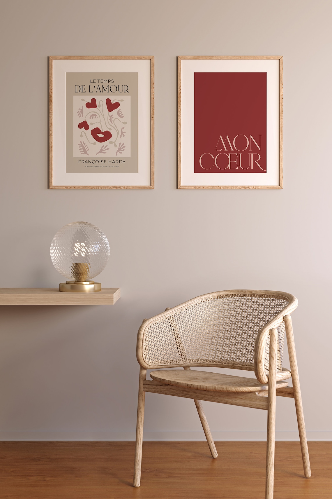 Printable Valentine's Day Decor Vintage French Poster Red | Etsy