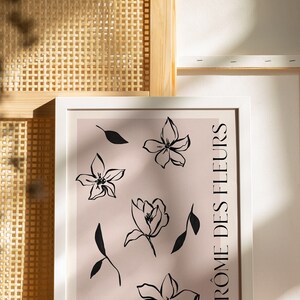 Blush Pink Wall Art Floral Printable Rose French Poster - Etsy UK